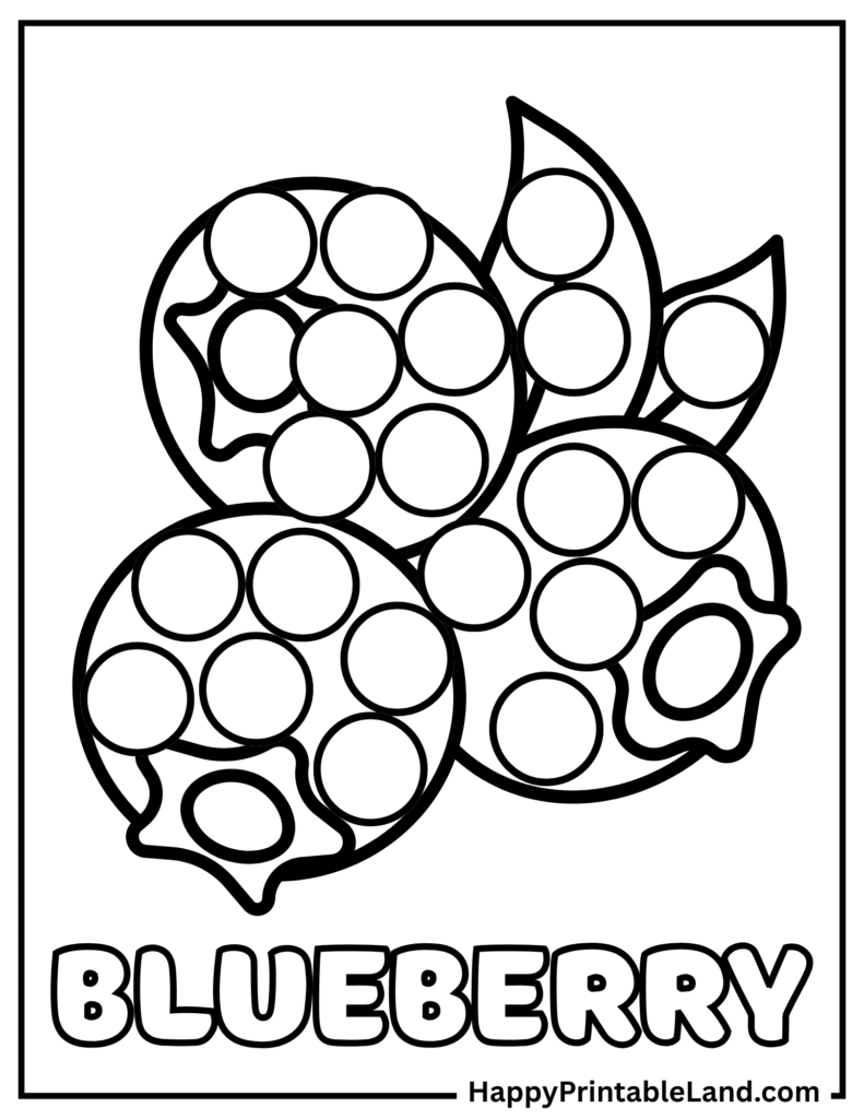 Fruit Dot Marker – HappyPrintableLand
