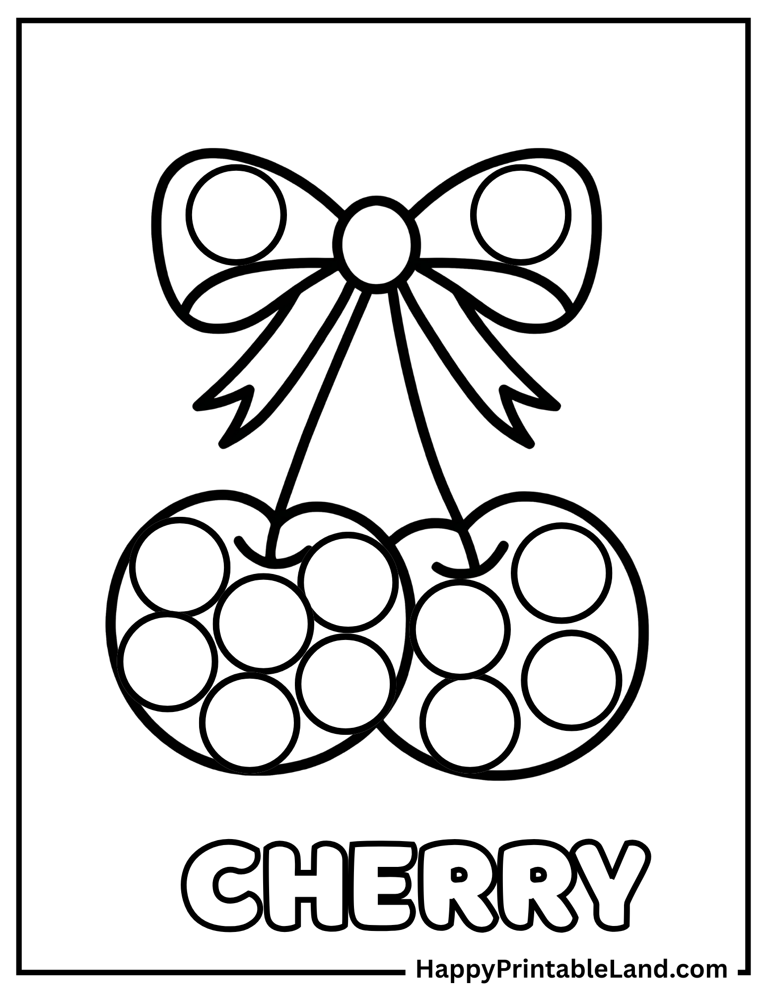 Fruit Dot Marker – HappyPrintableLand
