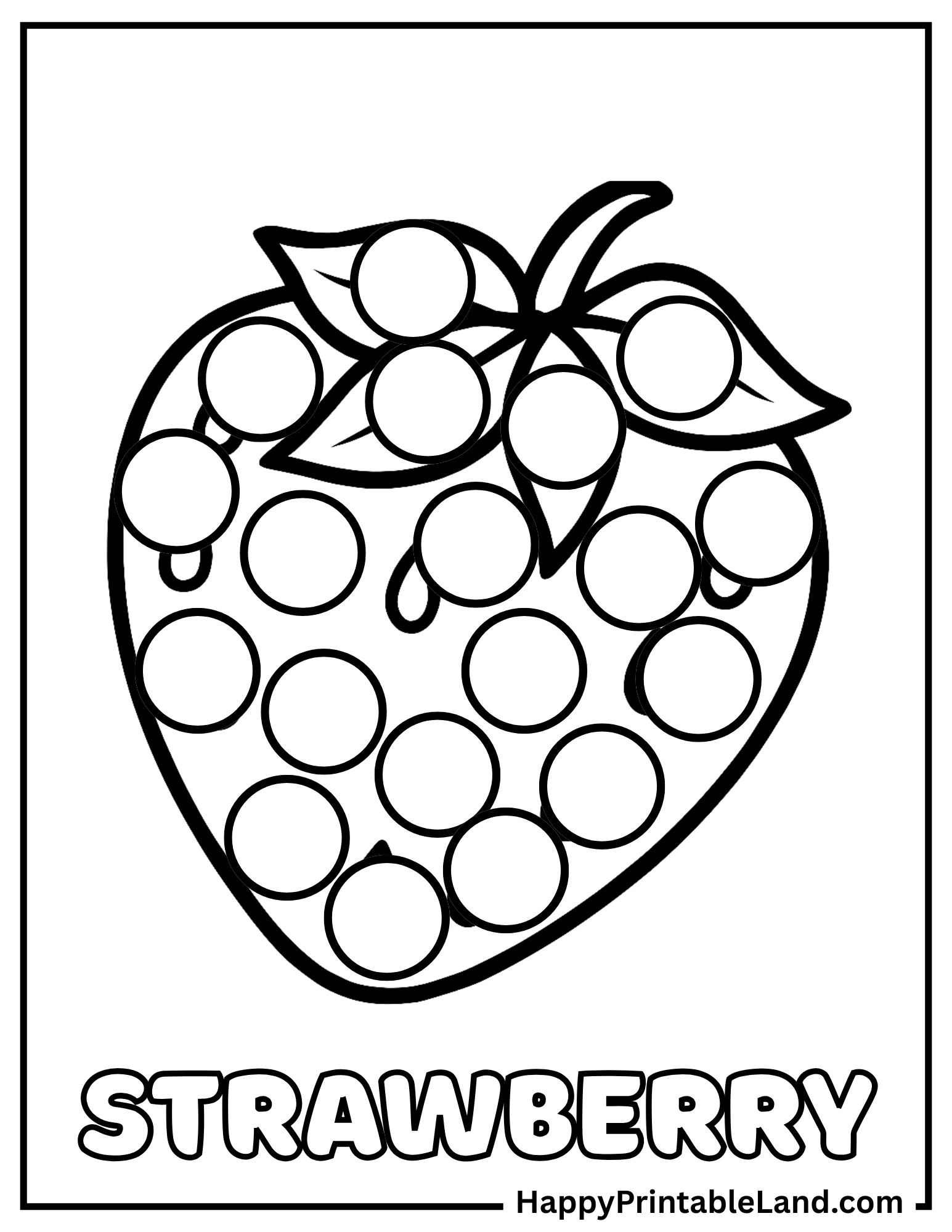 Fruit Dot Marker – HappyPrintableLand