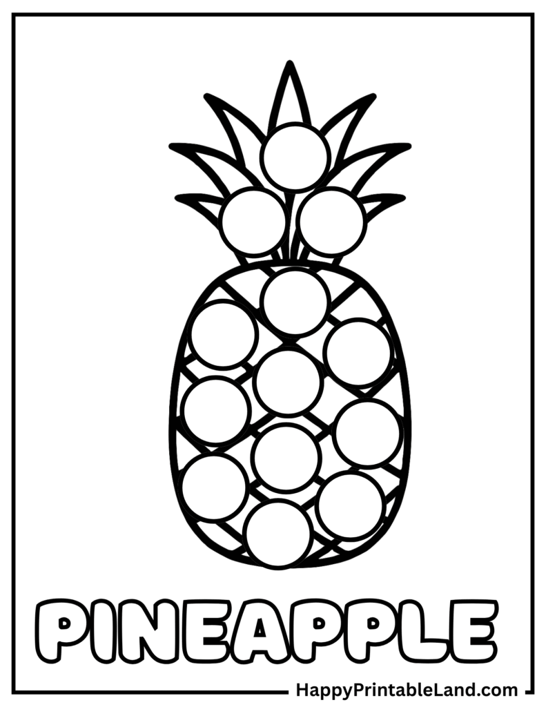 Fruit Dot Marker – HappyPrintableLand