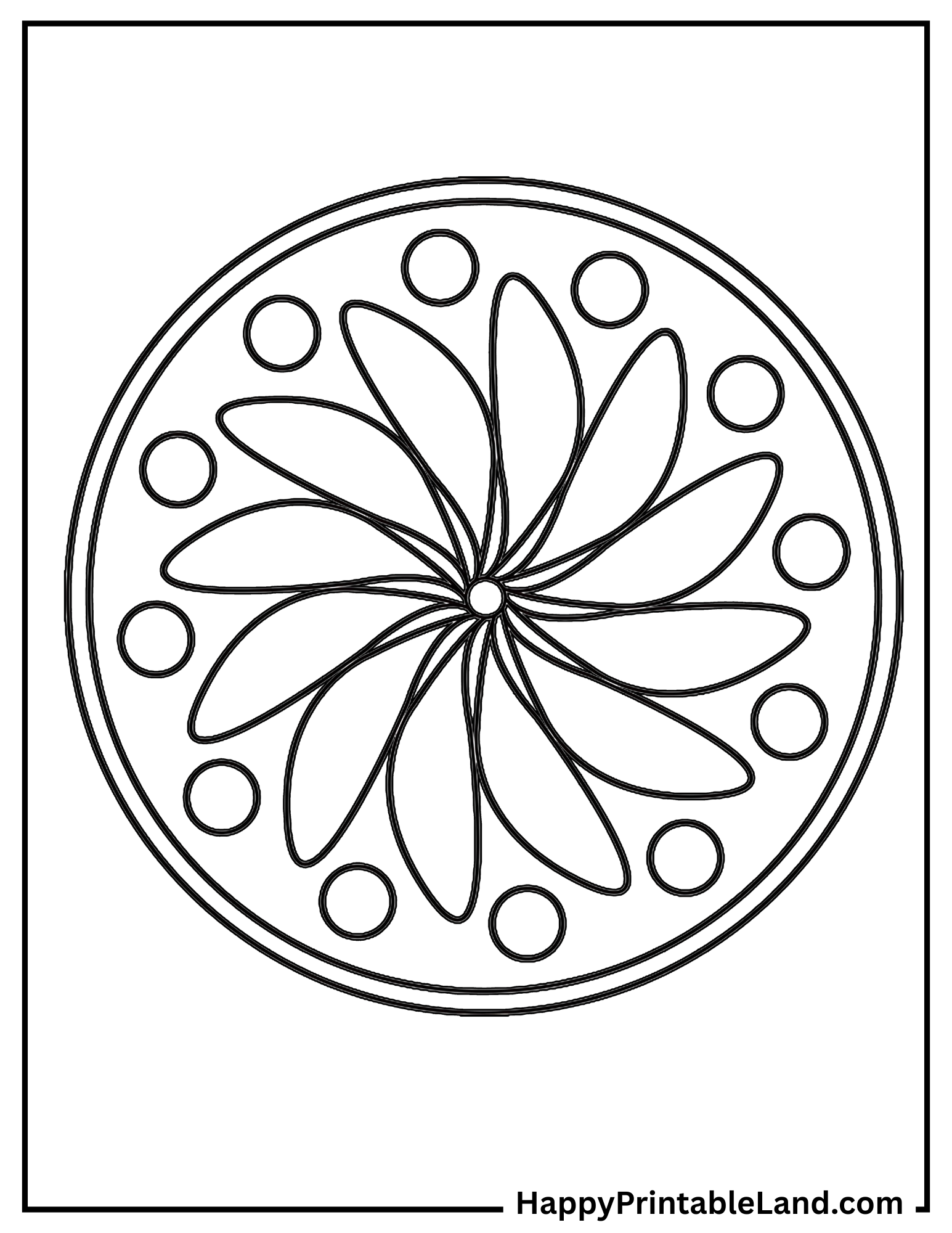 Simple & Minimal Mandalas – HappyPrintableLand
