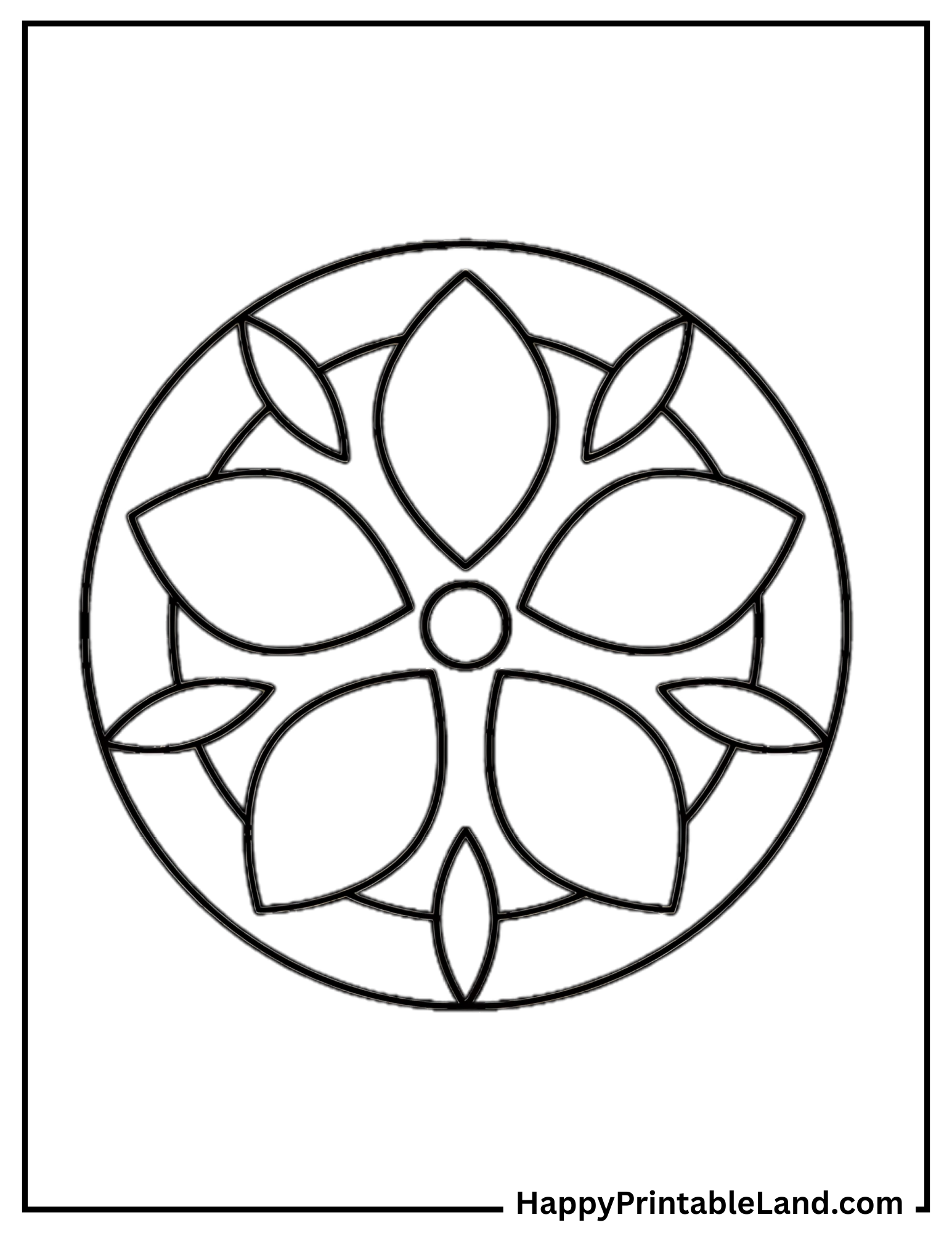 Simple & Minimal Mandalas – HappyPrintableLand