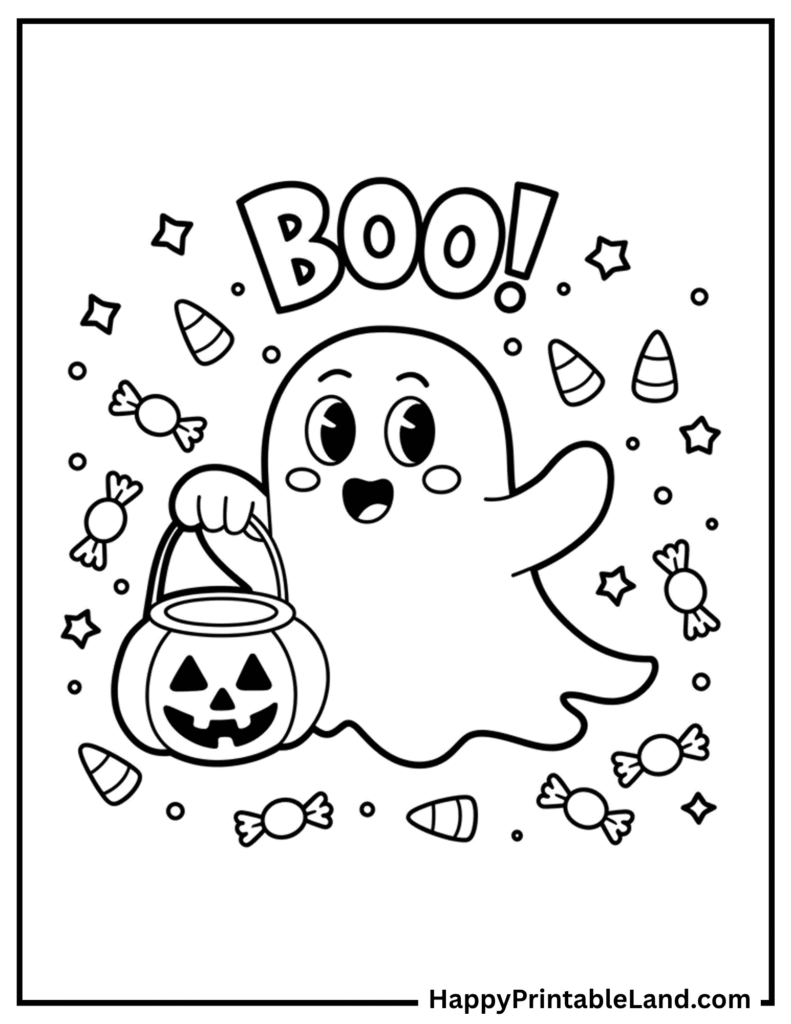 Cute Ghost – HappyPrintableLand
