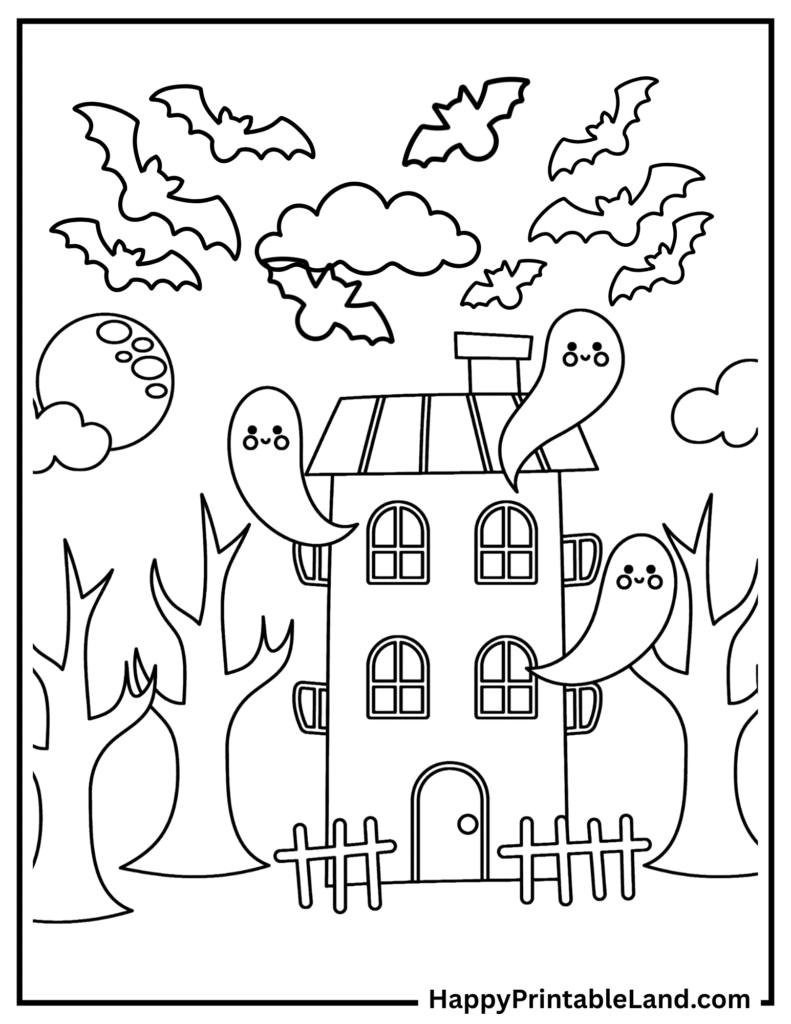Haunted House – HappyPrintableLand
